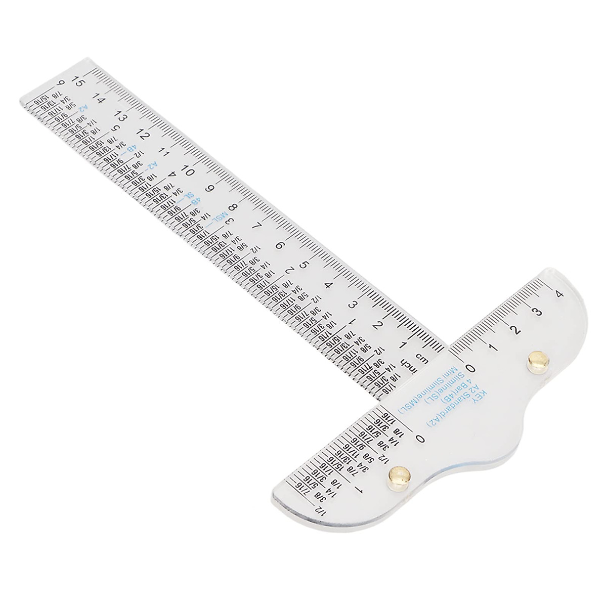 T Ruler T Ruler Inch Cm Scale Clear Acrylic Portable Multifunction Drafting Ruler Clear Graduation T Ruler for Art Binding Crafts Easy Reference