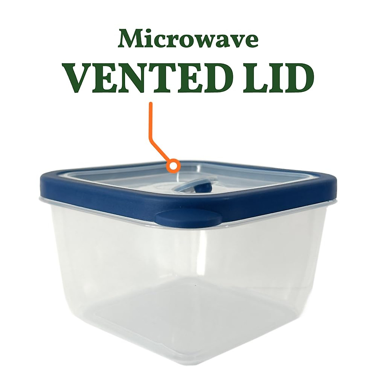 GODAGE 10-Piece Food Storage Containers with Vented Lids, Airtight and BPA Free, Stackable, Microwave, Freezer, and Dishwasher Safe (Blue)