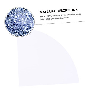 Garneck Wall Storage Rack Bathroom Shelves Wall Corner Storage Holder Floating Shelves Bathroom Display Shelf Bathroom Shelf Wall Shelf Triangle Fan Shaped Rack Sector Wall Bracket White