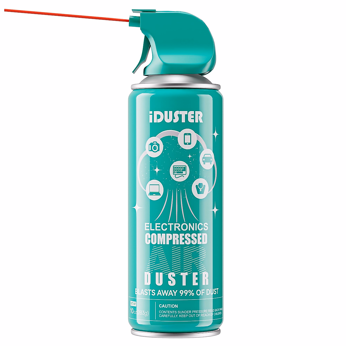 Compressed Air Duster Cleaner for Keyboard - iDuster Air Cans for Cleaning Dust, Hairs, Crumbs, Scraps for Laptop Computer Jewelry Camera