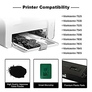 W-Print Remanufactured Toner Cartridge for Xerox Workcentre 7525/7530/7535/7545/7556/7830/7835/7845/7855 Compatible with 006R01513 Black Toner 26000 Pages-1 Pack
