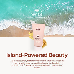 Vegan Brown Sugar Body Scrub: Moisturizing Exfoliator for Dry Skin - Women's Body Care - Made with Hawaiian Raw Cane Sugar and Kukui Oil - Made in the USA - 150g