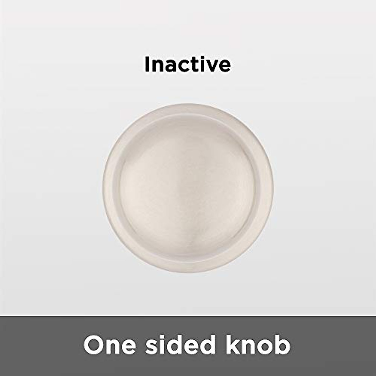 Kwikset Juno Half-Dummy Door Knob with Microban Antimicrobial Protection in Satin Nickel - 97880-668