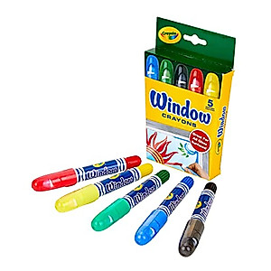 Crayola Washable Window Crayons - 5-count