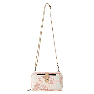 Sakroots Large Smartphone Crossbody, Petal Pink Flower Blossom
