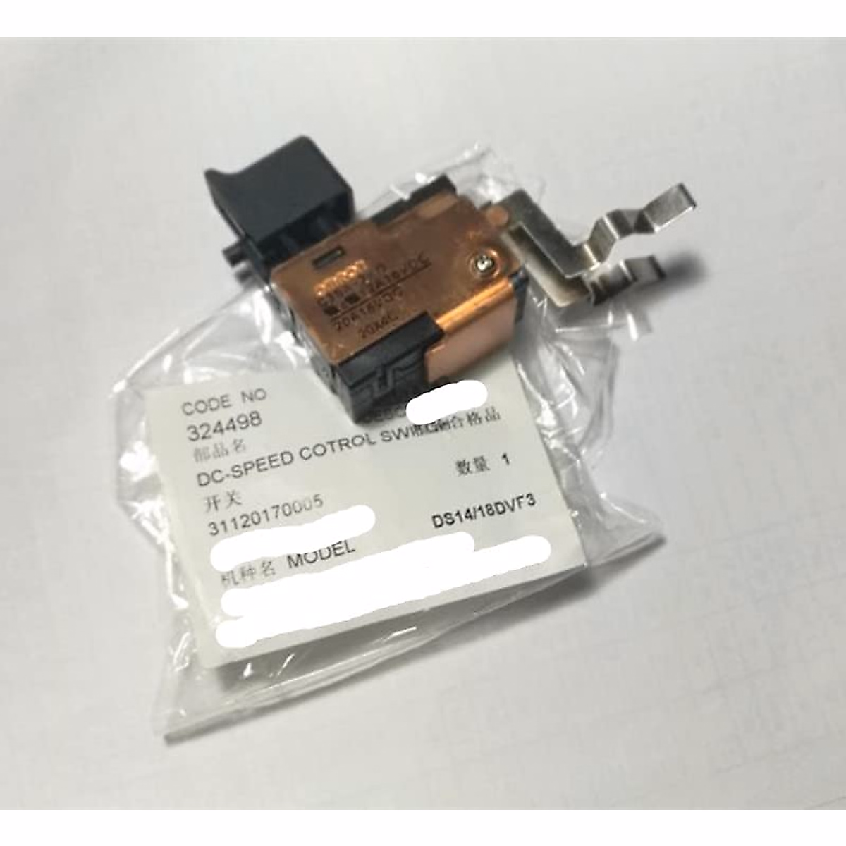 Tool parts replace for Machine 18V 14.4V DC-Speed Control Switch for Hitachi 324498 DS18DVF3 DS18DFL DS14DVF3 DS14DFC DS14DLPC