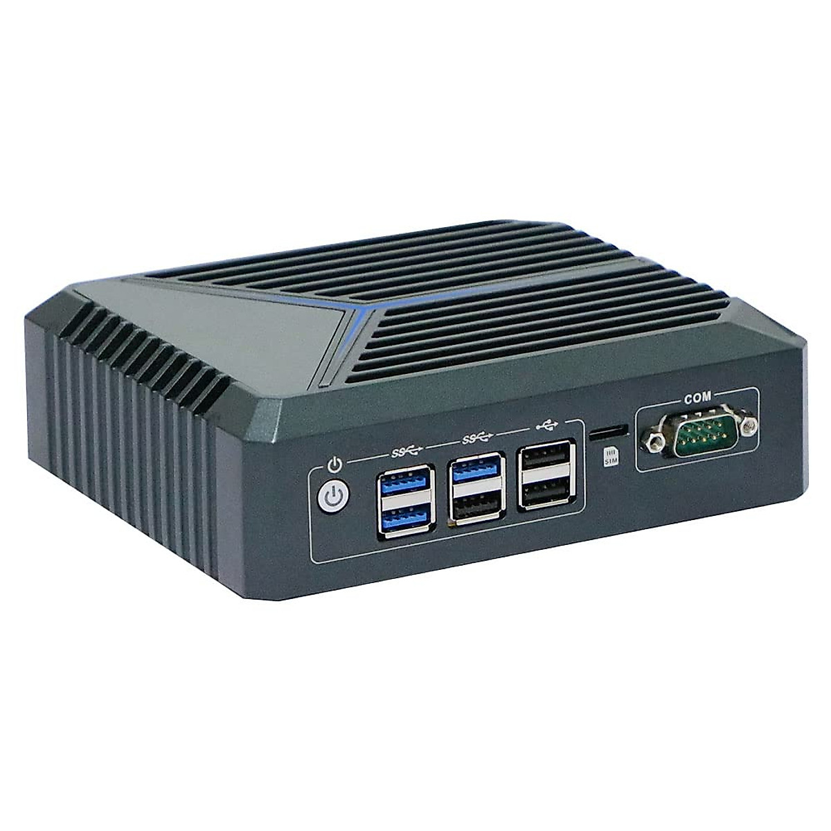 Micro Firewall Appliance 3 Intel I225-V 2.5GbE NIC Ports Fanless Mini PC, Intel Celeron J6412 Quad Core, Support AES-NI,TPM2.0 2xDP 1xHDMI 1xCOM 6xUSB, 16GB DDR4,256GB M.2 SSD
