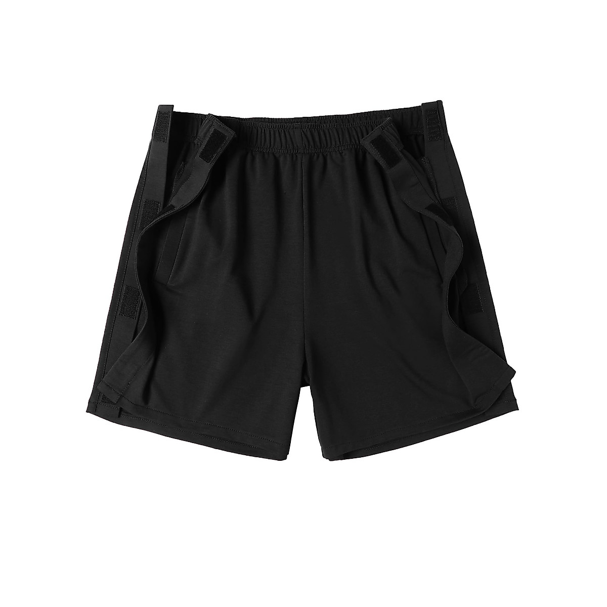 Deyeek Tear Away Shorts for Women Side Snap On Shorts Mens Cotton Shorts with Pockets Post Hip Knee Surgery Shorts Navy Blue