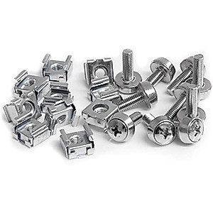 STARTECH.COM 50 PKG M5 MOUNTING Screws and CAGE Nuts for Server Rack Cabinet
