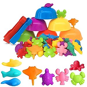 Counting Ocean Animal Toys Matching Games, Sensory Toys for Toddlers 3+, Autistic Children Learning Resources Tools, Preschool Learning Activities for Math Color Educational for Boy Girls Christmas