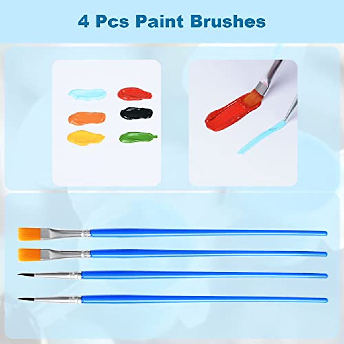 Qoosea 4 Pack Paint by Numbers for Adults Landscape DIY Art Craft for Beginner Acrylic Painting On Canvas by Number for Home Wall Decor 12X16inch