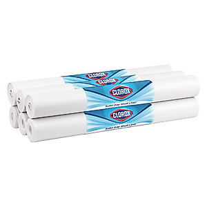 Duck Brand Solid Grip Easy Shelf Liner with Clorox, White