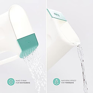FridaBaby Control The Flow Polypropylene ABS Rinser|Bath Time Rinse Cup with Easy Grip Handle and Removable Rain Shower