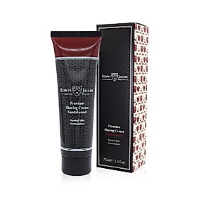 Edwin Jagger 99.9% Natural Premium Shaving Cream, 75ml Tube - Sandalwood, 2.5-Ounce