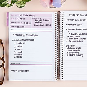 A5 Coiled Productivity Planner | All-in-One Project Checklists, Habit & Progress Trackers, Monthly Check-in's, Organizer & Journal | 160 pages, 80 lb. Mohawk Premium Paper, Designed by Erin Condren