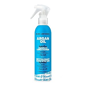 Marc Anthony Argan Oil Leave-In Conditioner - Lightweight Hydrating Conditioner for All Hair Types, Moisturizes, Strengthens & Detangles for Softer, Smoother Hair - Prevents Split-Ends & Breakage