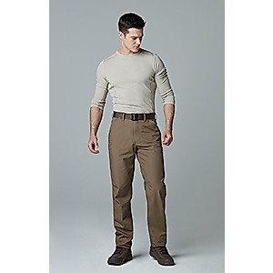 CQR Men's Ripstop Work Pants, Water Repellent Tactical Pants, Outdoor Utility Operator EDC Straight/Cargo Pants, Utility Straight(twp301) - Charcoal, 34W x 30L