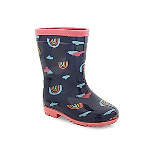 carter's Girls Sherry Rain Boot, Navy, 11 Little Kid