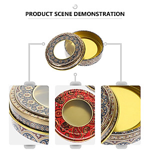 JOINPAYA Pill Case Purse: Medicinal Storage Cans Sealed Saffron Jars Iron Canisters for Travel Portable Storage Boho Vintage 2.75in 10pcs