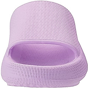 Joomra Womens Shower Slides Slippers Massage Foam Cushioning Bathroom Sandals Open Toe Pool Beach Ladies Outdoor Non Slip Soft Thick Sole Female Sandles Purple 37-38