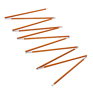 Tent Pole Folding Fiber Glass Rod Double Replacement Tent Pole Support Frames for Awning Poles Camping Hiking