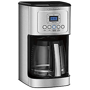 14 Cup Black/Stainless Steel Permanent Filter Coffee Maker, with Timer