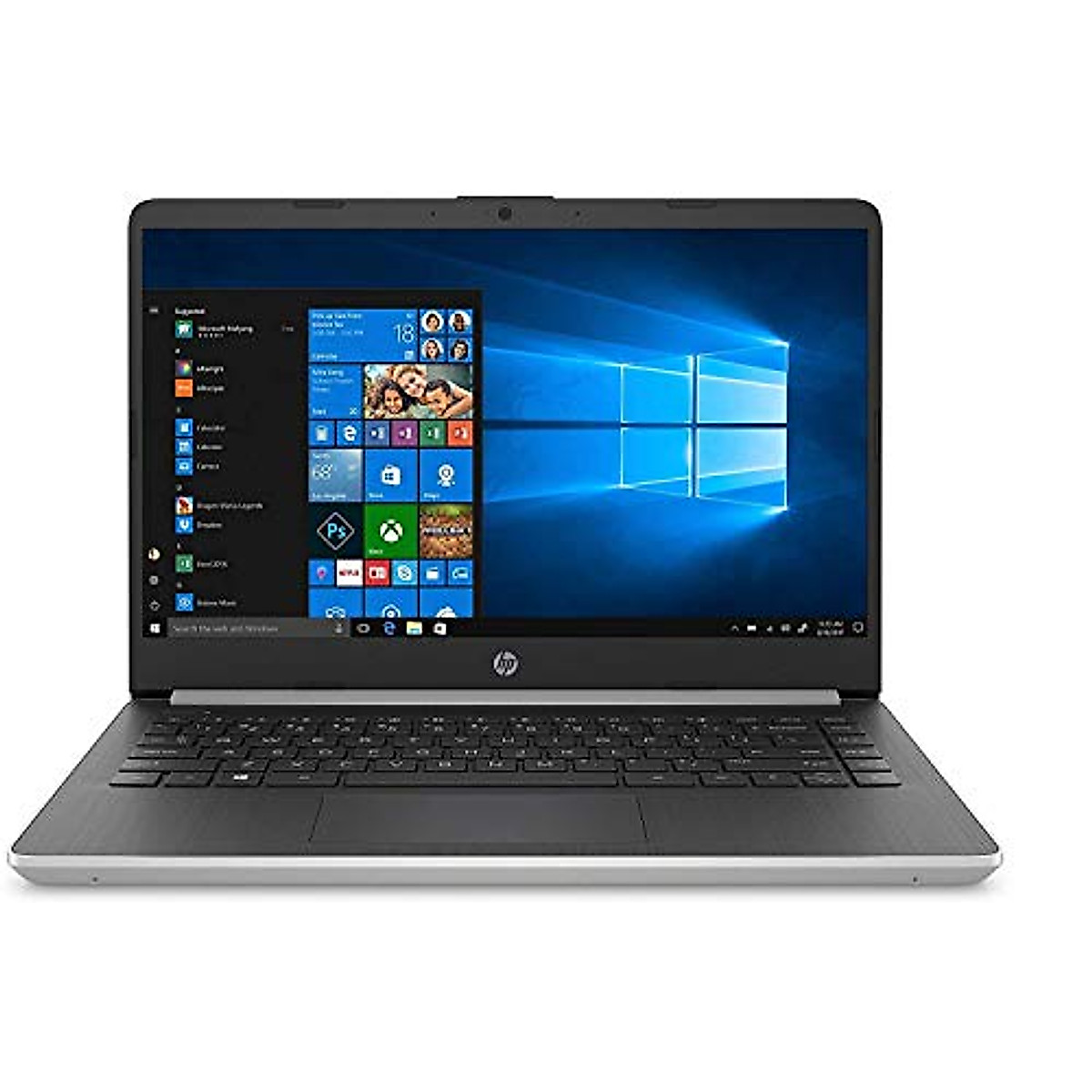 Newest HP 14 HD Premium Business Laptop PC | 10th Gen Intel Quad-Core i5-1035G1 up to 3.6GHz | 8GB RAM | 256GB SSD | WiFi | HDMI | Card Reader | Bluetooth | Windows 10 | Silver (Renewed)