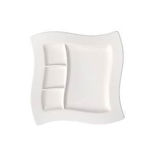 Villeroy & Boch New Wave Grill Plate, 10.5 in, White