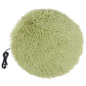 plplaaoo Electric Blanket, Electric Blanket, Hand Warmer, Plush Four Seasons USB Charging Interface Pet Heated Blanket Heating Mat Mat for Small Dogs Cats(gr¨¹n)