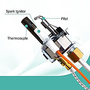 Upgraded 100112330 Water Heater Pilot Assembly Replacement Kit for 300 Series, Gas Thermopile Assembly Compatible with Whirlpool,Reliance,A.O.Smith,Kenmore,State,American Water Heater,9007876 9007877