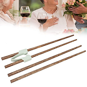 Anti Slip Chopsticks, Elderly Eating Aids Flexible Chopsticks Reusable Dining Clothing Protectors Learning Chopsticks For Children Disabled