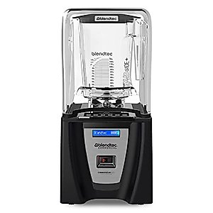 Blendtec Connoisseur 825 Blender with WildSide+ Jar (96 oz) Includes Q Series Sound Enclosure, Strongest & Quietest Commercial-Grade Power, 30 Pre-programmed Cycles, Black