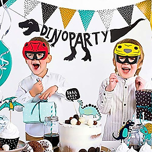 Haooryx 12Pcs Power Hero Theme Party Masks, Dress Up Costumes Party Decor Supplies US Rangers Ninja Steel Halloween Pretend Play Accessories Photo Booth Prop for Baby Shower Kids Birthday Favors