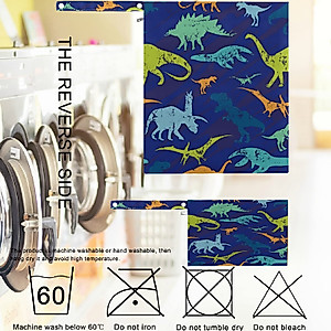 visesunny Vintage Dinosaur Animal 2Pcs Wet Bag with Zippered Pockets Washable Reusable Roomy Diaper Bag for Travel,Beach,Pool,Daycare,Stroller,Diapers,Dirty Gym Clothes,Wet Swimsuits,Toiletries