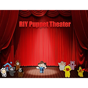 RIY 10Pcs Story Time Finger Puppets - Old Macdonald Had A Farm Educational Puppets Easter Basket Stuffers