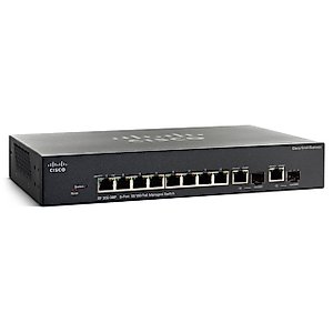 Cisco SF302-08P 8-Port 10/100 PoE Managed Switch with Gigabit Uplinks (SRW208P-K9-NA)