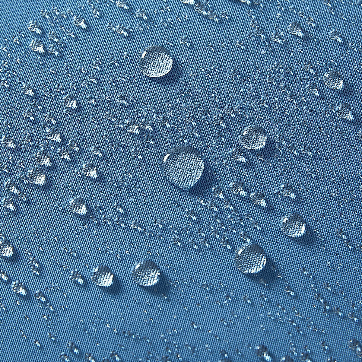 puredown® Outdoor Waterproof Throw Pillows, 20 x 20 Inch Feathers and Down Filled Decorative Square Pillows for Garden Patio Bench, Pack of 2, Blue