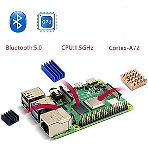 Vemico Pi 4 Model B 8GB Starter Kit with Card, Heatsinks, Cooling Fan, HD Out Cable, Power Supply, Case Card Readers, Screwdriver