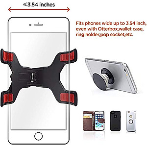 IPOW Upgraded Truck Phone Mount Holder Universal 11 Inches Long Arm Windshield Dashboard Car Mount Cradle with Adjustable X Clamp&Ultra Dashboard Base for Smartphones