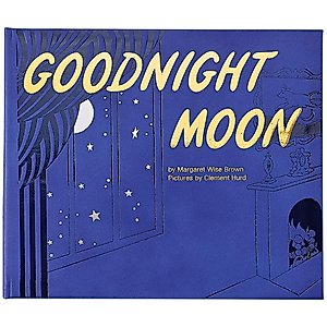 Graphic Image Goodnight Moon Classic Book Handbound Genuine Calfskin Luxury Leather