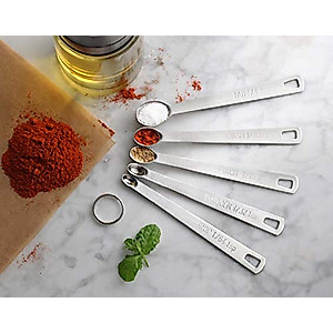 New Star Foodservice 42924 Stainless Steel Measuring Spoons Set, Mini