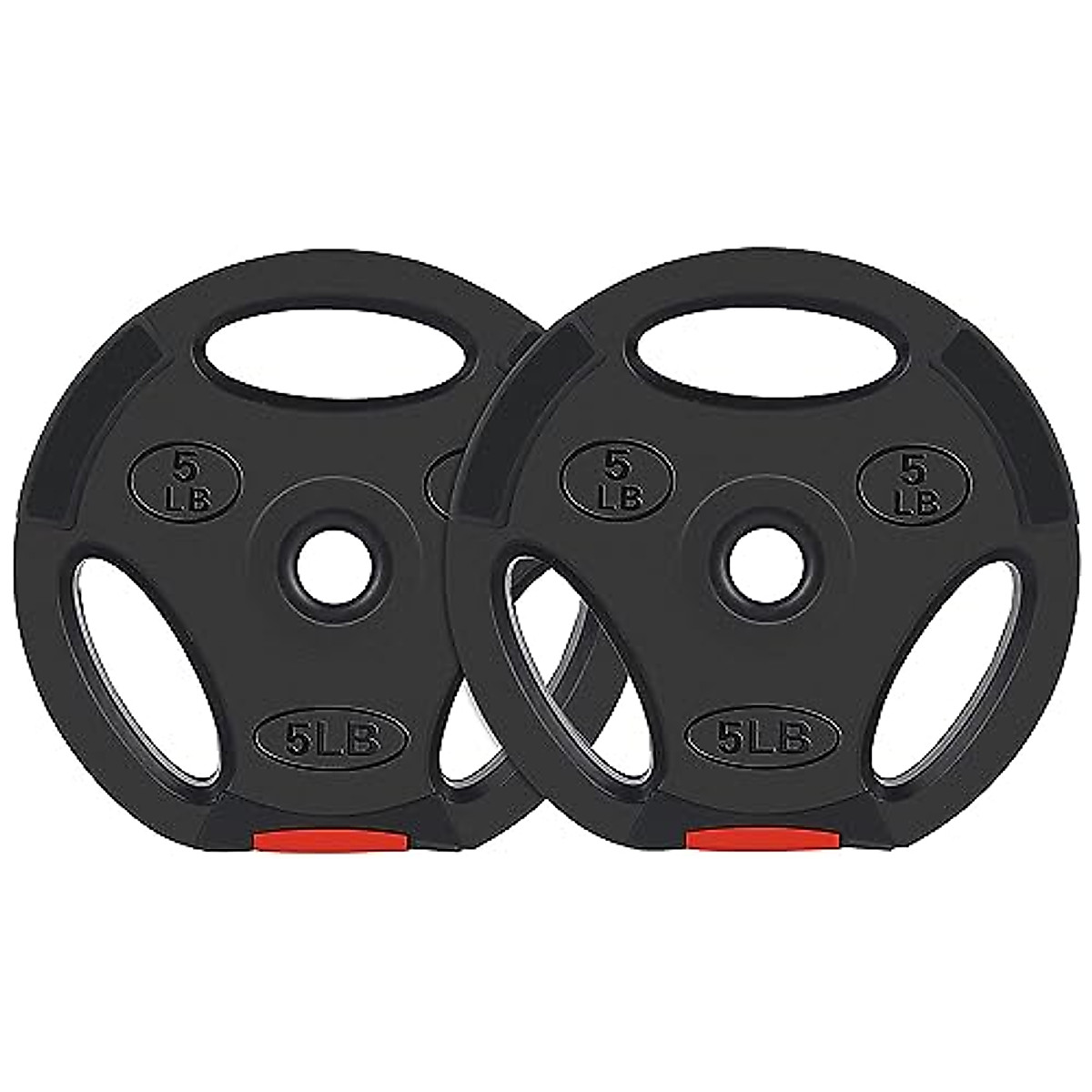 Signature Fitness 100LBS Vinyl Standard 1-Inch Plate Weight Plate for Strength Training and Weightlifting