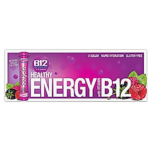 Zipfizz Energy Drink Mix, Electrolyte Hydration Powder with B12 and Multi Vitamin, Berry (20 Count)