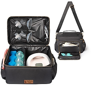 Kadamii EliteMom Breast Pump Tote Bag - Compatible with Spectra S1 S2 Gold, Medela, and More, Stylish and Functional for Busy Moms, with Built-in Cooler (Patent Pending)