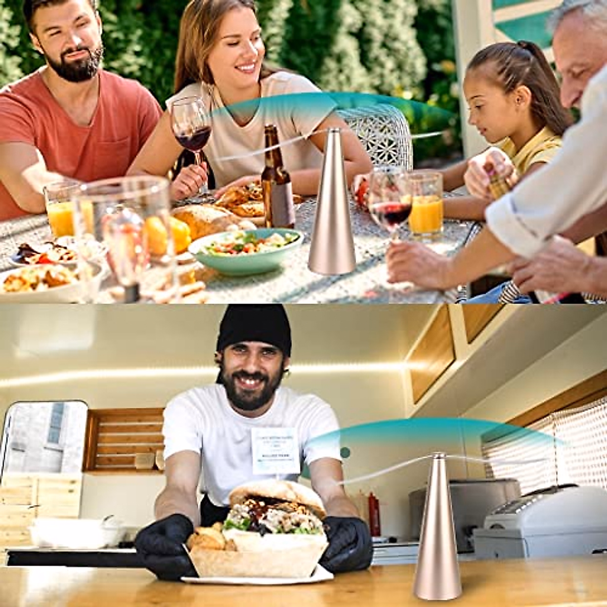 PIAOPIAONIU 3PCS Fly Fan for Table Picnic Fly Fan Outdoor Food Fans for Indoor Outside Meal Table Fly Fan for Restaurant,Home Party