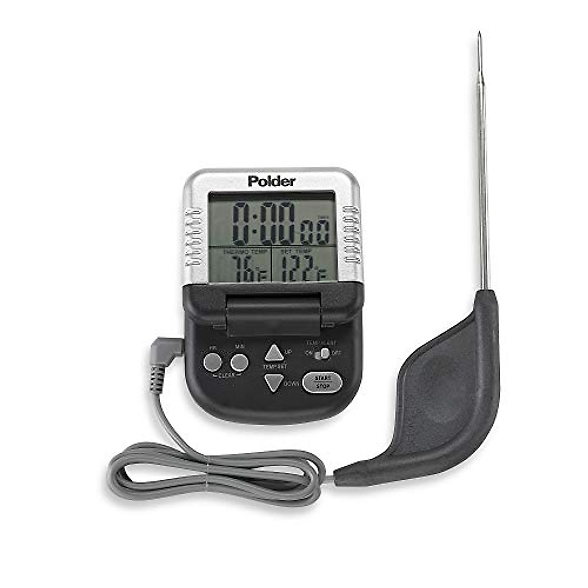 Polder Classic Combination Digital In-Oven Programmable Meat Thermometer and Timer