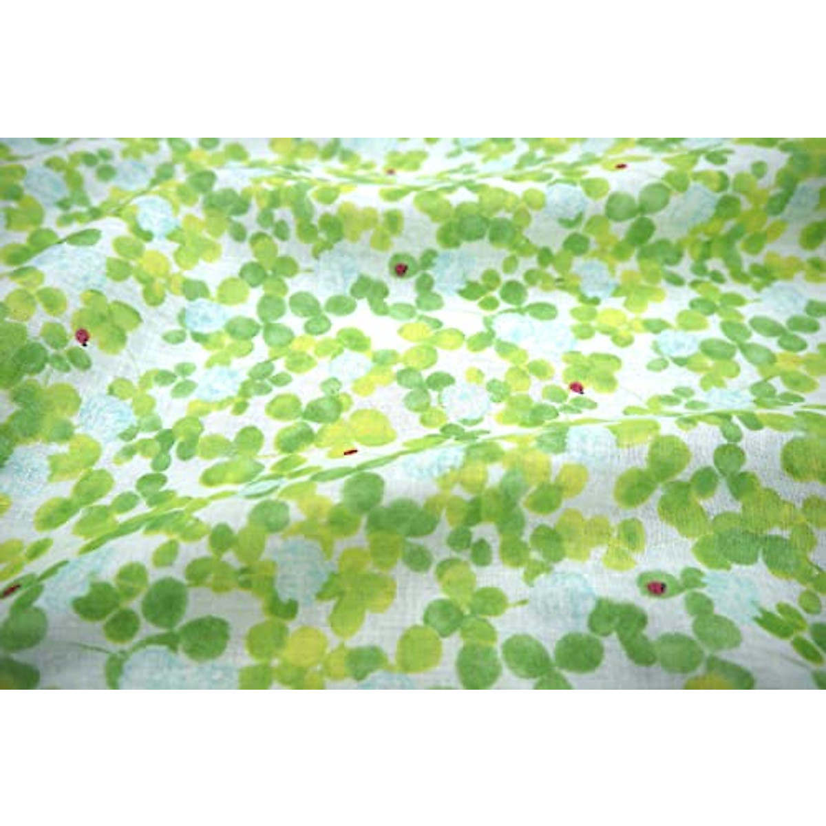 MIKURA Double Gauze Tenugui, Japanese Towel, Clover (Green)