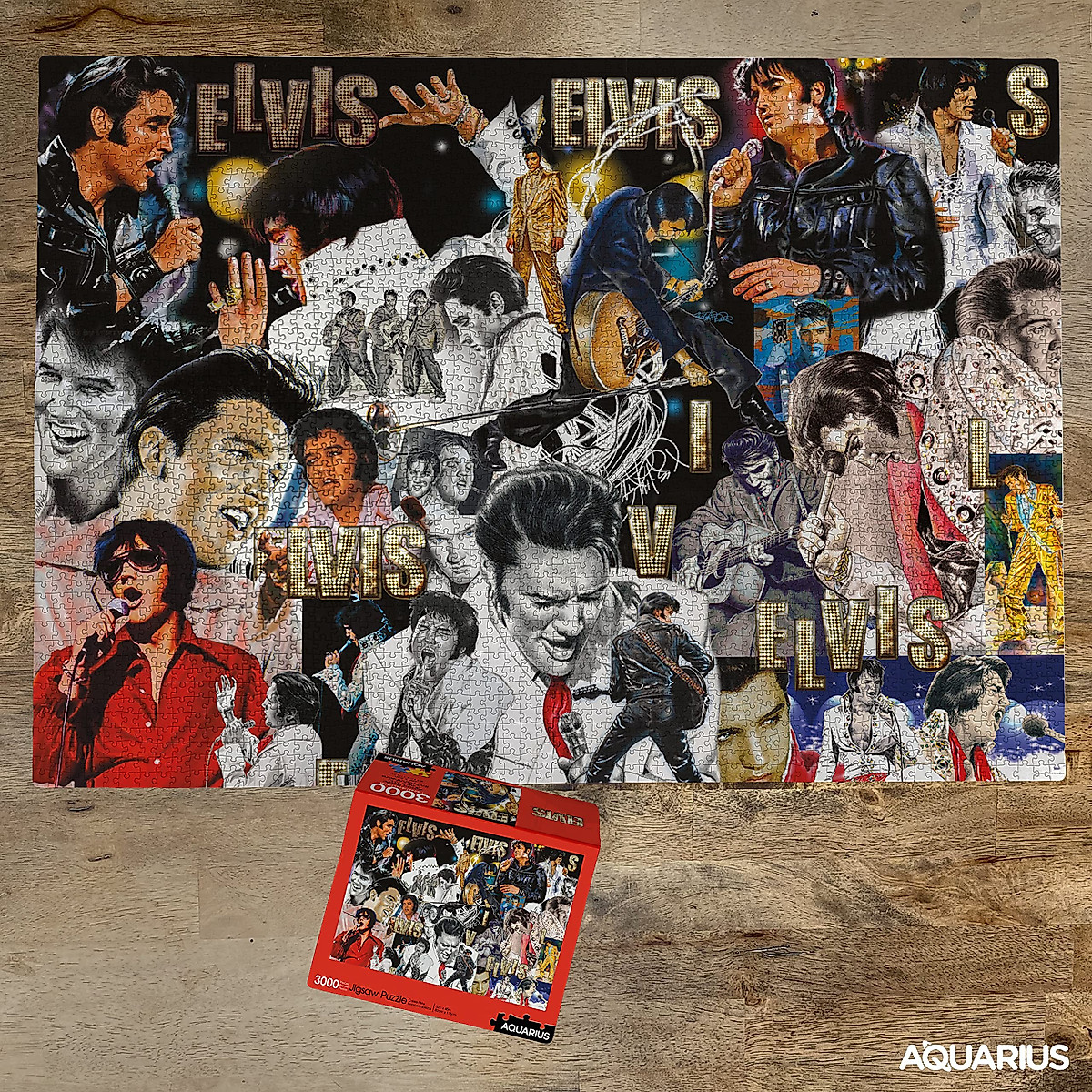 Aquarius Elvis Puzzle (3000 Piece Jigsaw Puzzle) - Officially Licensed Elvis Presley Merchandise & Collectibles - Glare Free - Precision Fit - 32 x 45 Inches