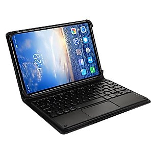 Dpofirs 10.1 Inch Tablet Android 12 Tablet, Octa Core Tablet PC with Keyboard, 8GB RAM 256GB ROM 128GB Expand, 4G LTE Tablet with BT Keyboard for Business Office Students, Gifts (US)