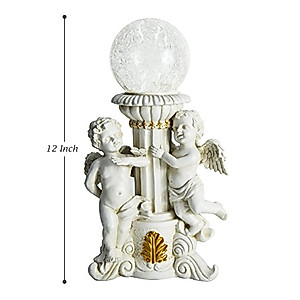 HOMESHINE Solar Garden Statues and Sculptures Angels Figurine Decoration Outdoor Decor Lights 12 Inch